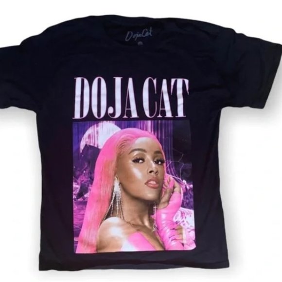 Tops | Doja Cat Tour Merch Black Short Sleeve Tshirt Top | Poshmark